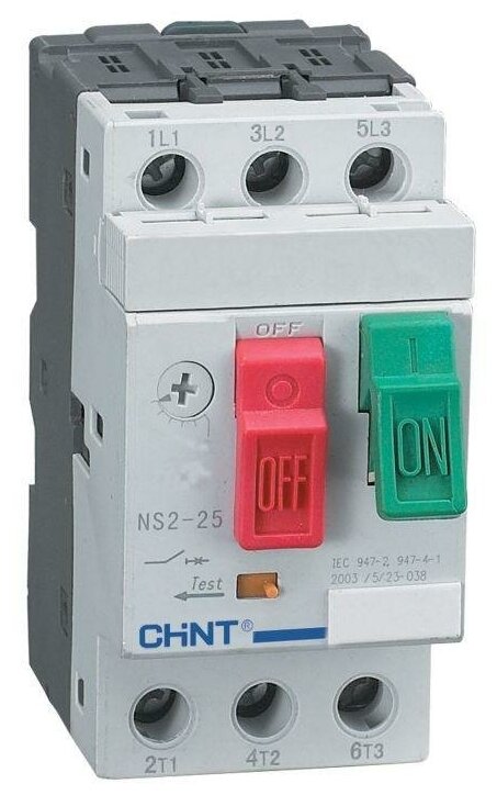 Выключатель автоматический для защиты двигателя 4-6.3А NS2-25 (R) CHINT 495080