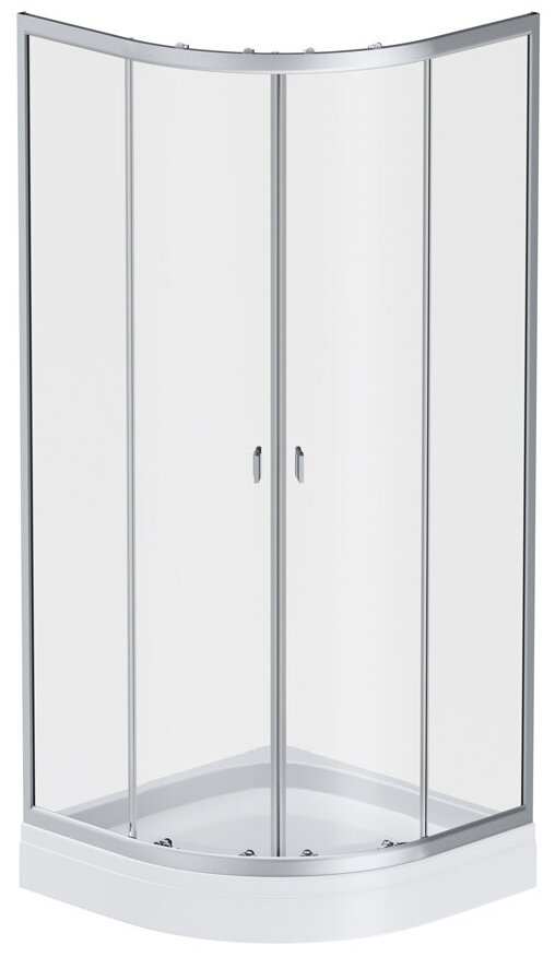 Душевой уголок с поддоном (80х80) Am.Pm X-Joy Twin Slide W88E-205-080MT64