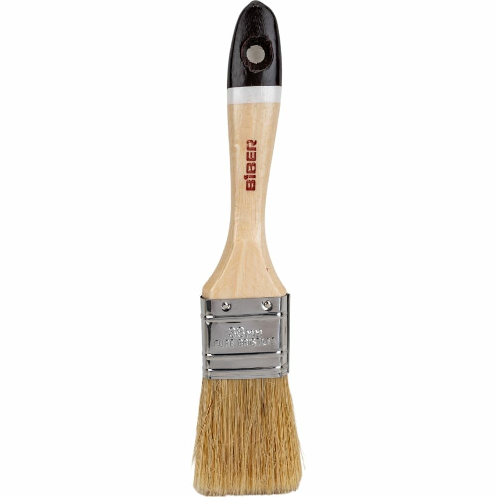 Кисть Профи (флейцевая, натуральная щетина, деревянная рукоятка) 38мм Biber 31152 тов-001977