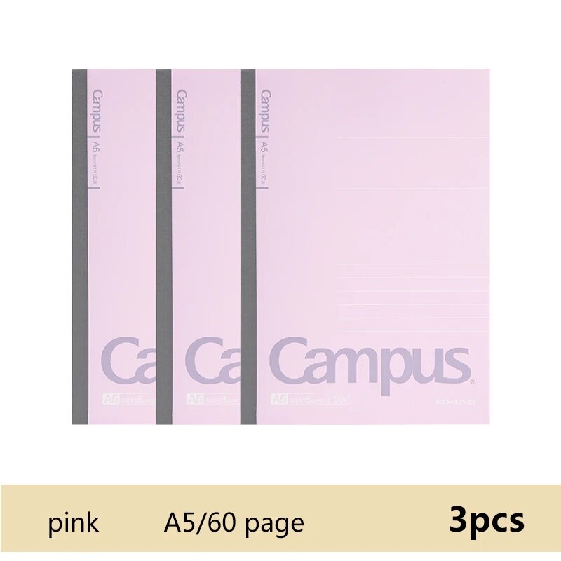 KOKUYO CAMPUS TOKYO беспроводной блокнот WCN-NA568V Розовый, A5 60page pink 3pcs