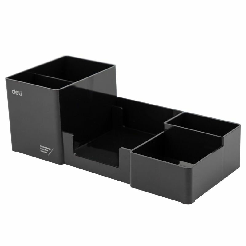 Deli Подставка-органайзер, 6 отделений, черная