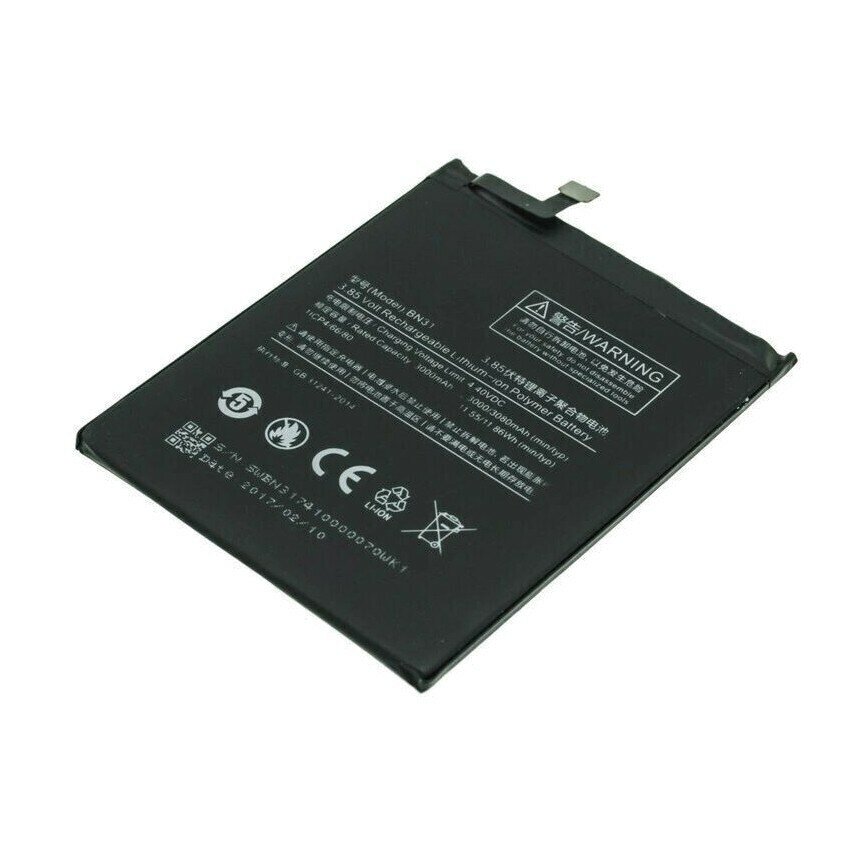Аккумулятор для Xiaomi BN31 ( Mi 5X/Mi A1/Redmi Note 5A/Redmi Note 5A Prime/Redmi S2 )