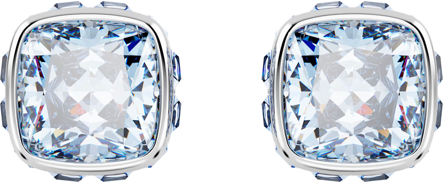 Серьги пусеты, кристаллы Swarovski