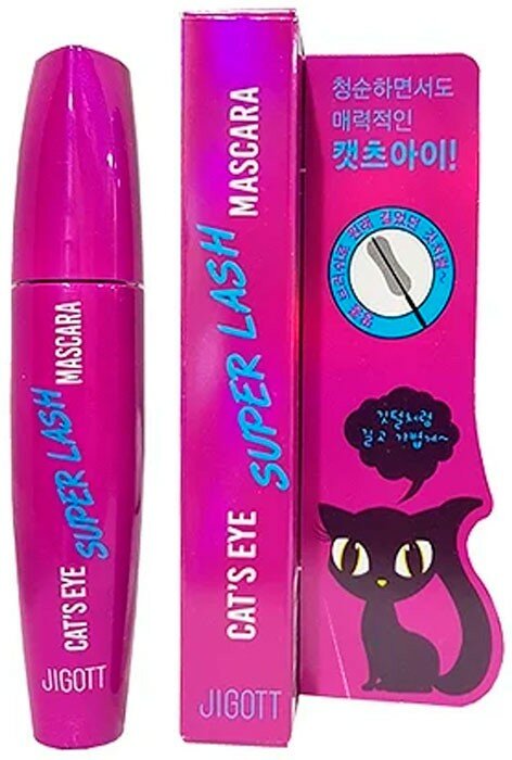 Jigott Тушь для ресниц удлиняющая Cat`S Eye Super Lash Mascara, 12 г