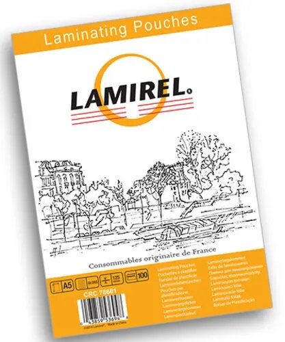 Пленка для ламинирования Lamirel, А5, 125мкм, 100 шт.
