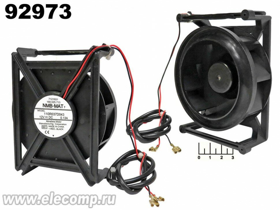Вентилятор 12V 0.13A для холодильника 110R037D043 NMB-MAT