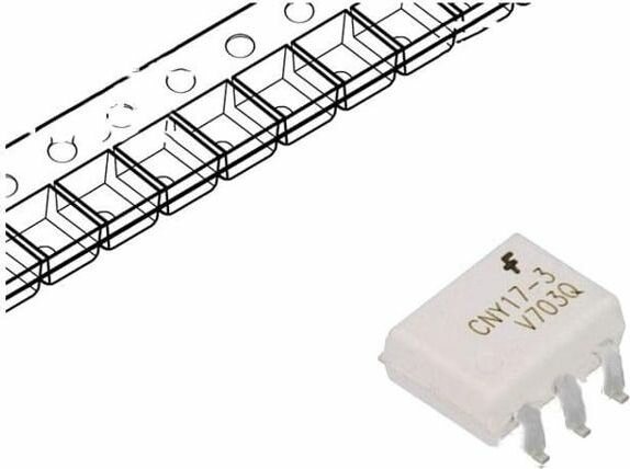Оптрон ONSEMI CNY173SR2VM Оптрон SMD Каналы 1 Вых транзисторный Uизол 4,17кВ Uce 100В 1шт
