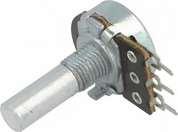 Потенциометр TELPOD PRP167 47K A 20P1 осевой, однооборотный, 47кОм, 100мВт, 20%, 6мм, 1 шт