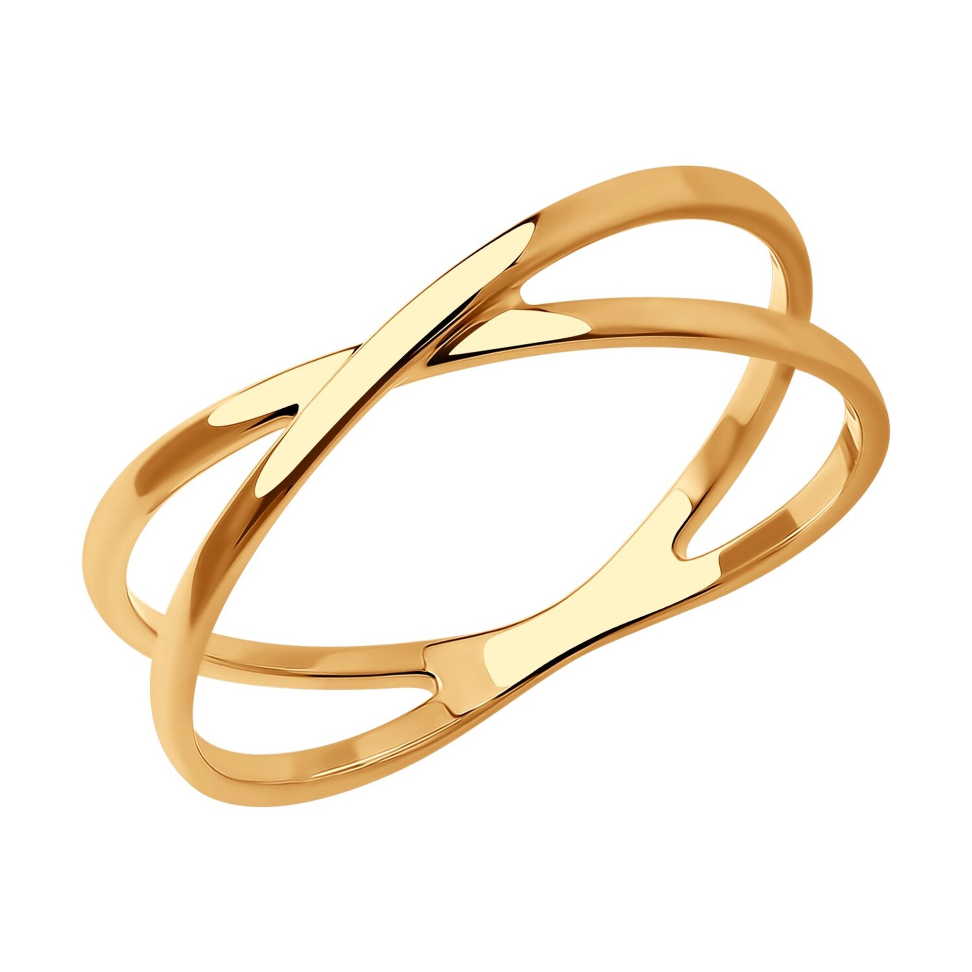 Кольцо, красное золото, 585 проба