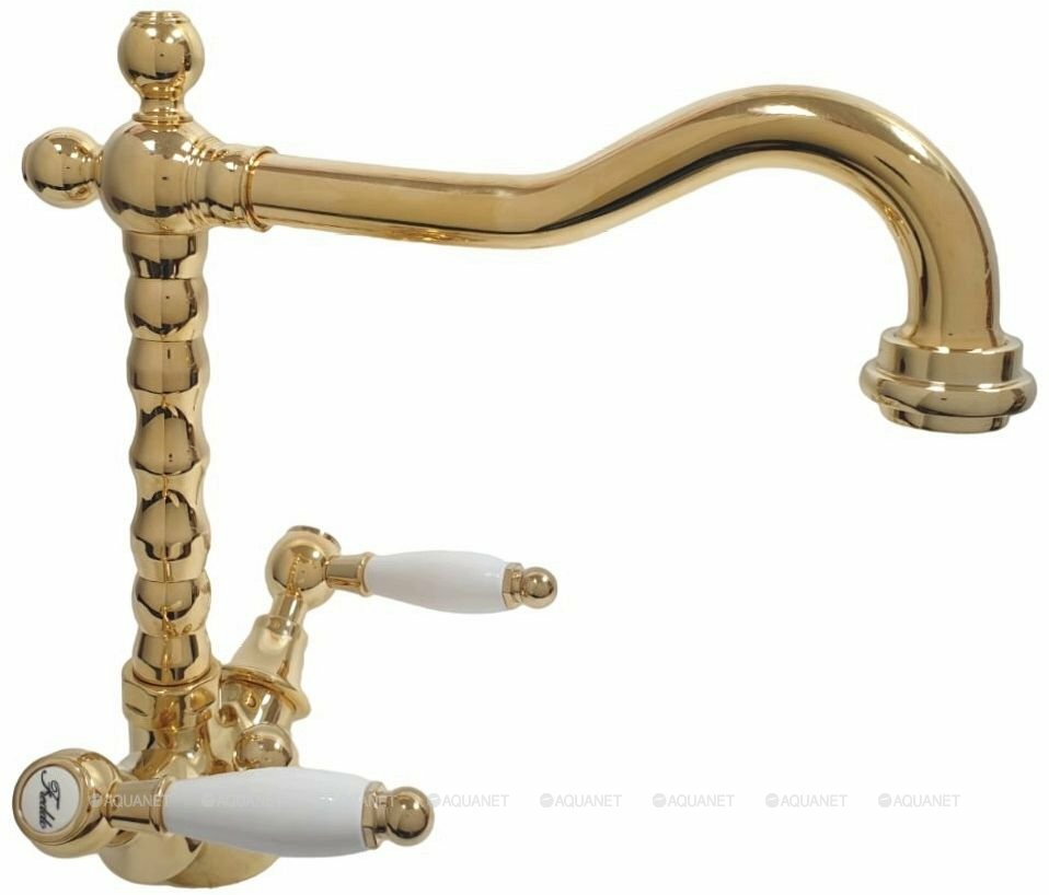 Смеситель для раковины Webert Dorian DO700302010, золото
