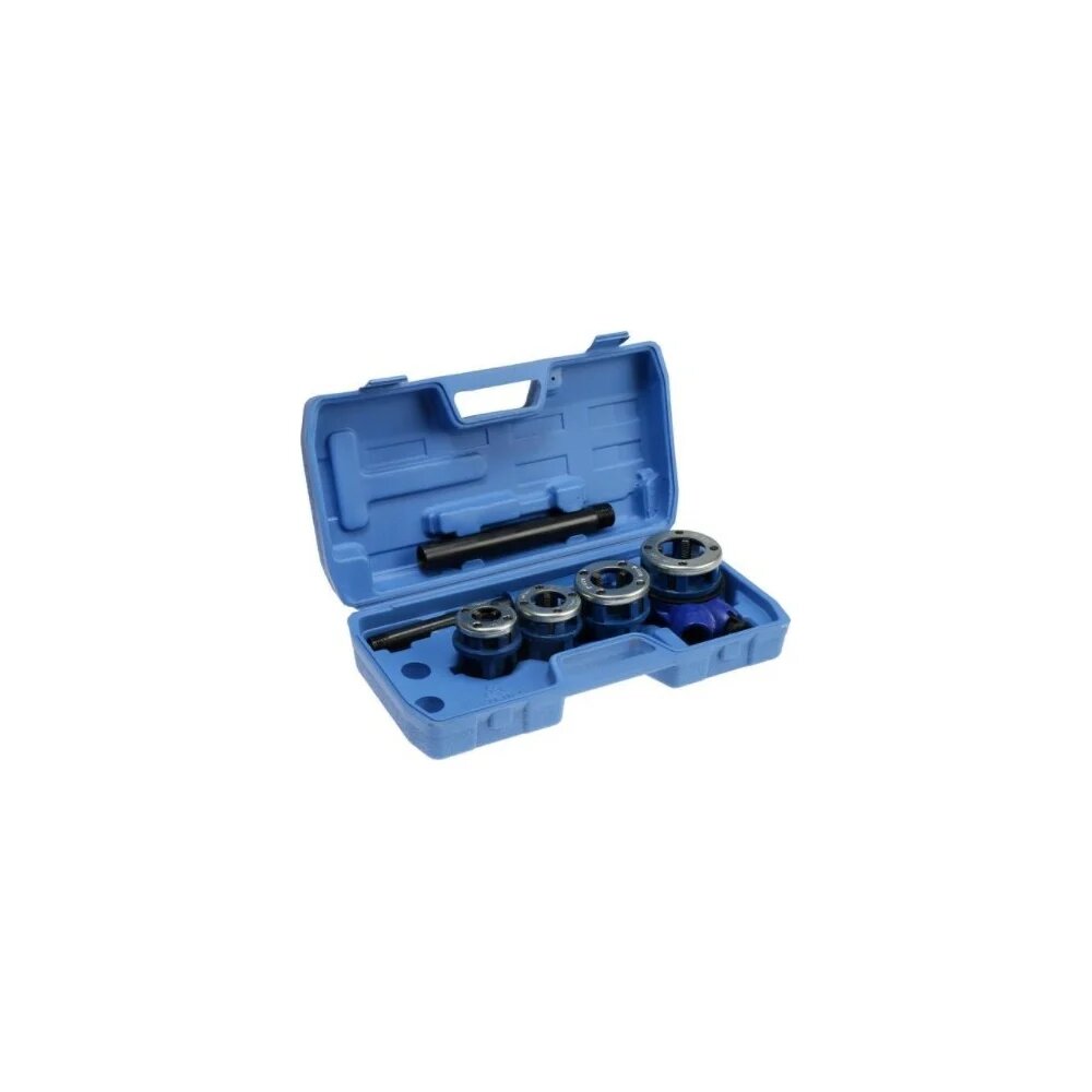 Тундра TUNDRA Набор клуппов трубных , 1/2"-3/4"-1"-1 1/4" + трещотка, рукоять, удлинитель,7 предметов 1124016