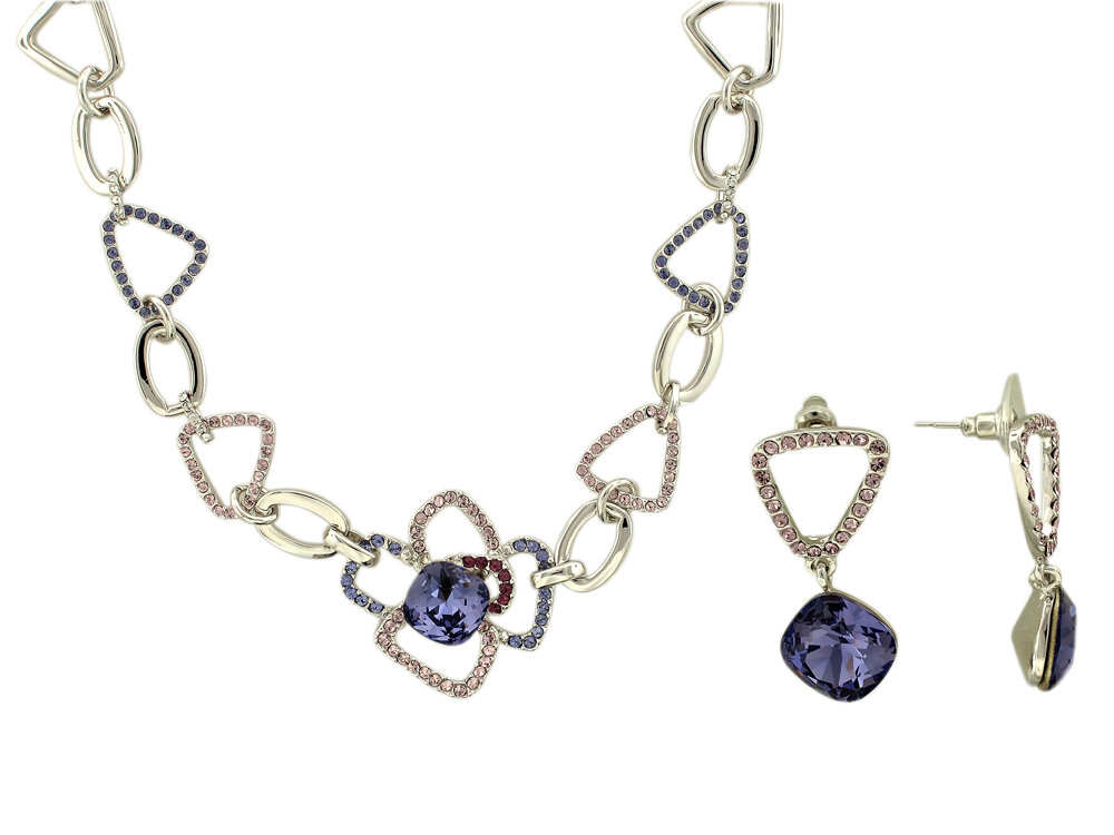 Комплект бижутерии, кристаллы Swarovski