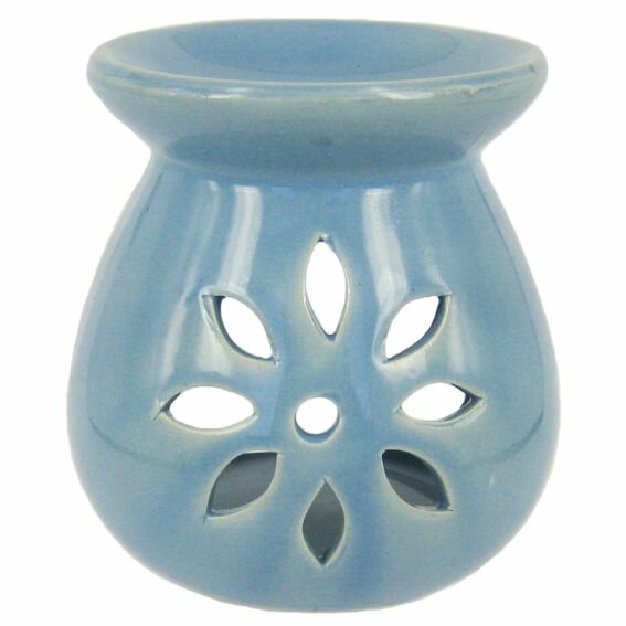 Аромалампа голубой цветок N315-14 (керамика, 9 см.), 1 шт.
