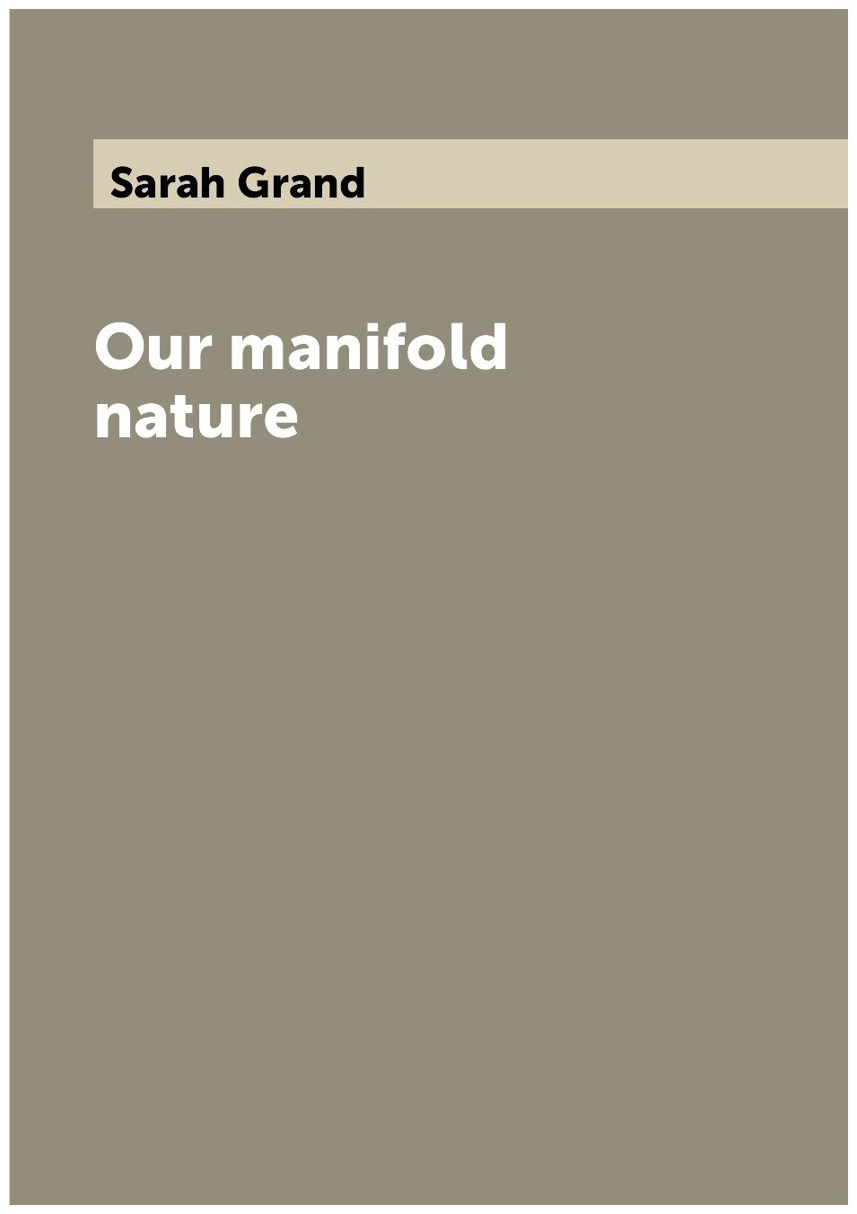 Our manifold nature