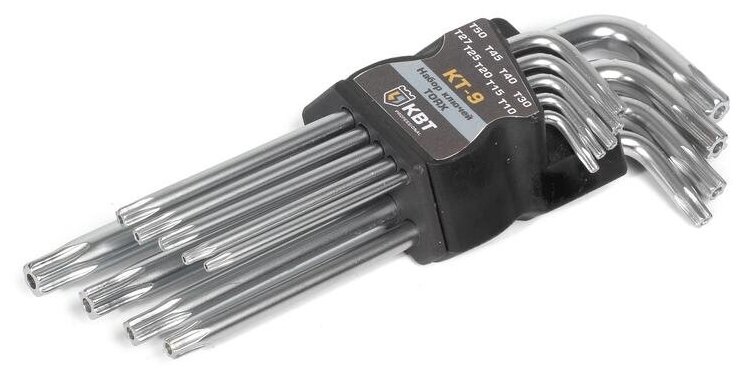 Набор ключей TORX серия KBT-PROFESSIONAL. 9 шт. КТ , КВТ 79202 (1 упак)