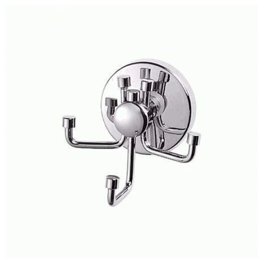 Крючок LEDEME L1705-3, тройной, латунь, серебристый, настенный, для полотенец