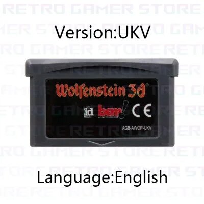 Wolfenstein 3D для GBA, Цвет: Wolfenstein 3D UKV
