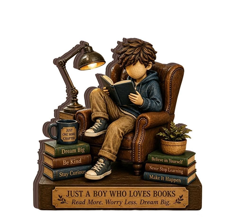 Статуэтка мальчика с книгой, 15 см