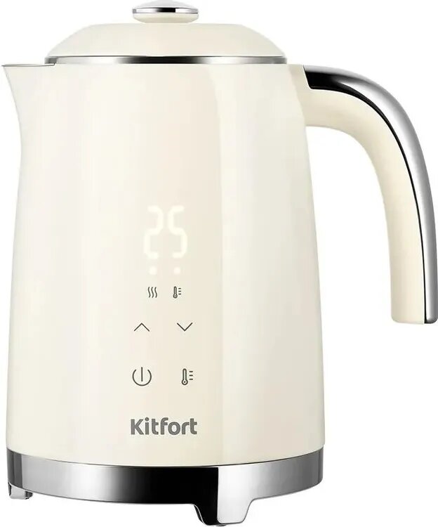 Чайник электрический KitFort КТ-8766, 1л, пластик/металл