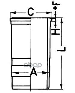 Гильза цилиндра KOLBENSCHMIDT арт. 89563110