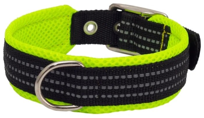 Каскад ошейник нейлоновый с мягкой подкладкой 27-35 см, Зеленый