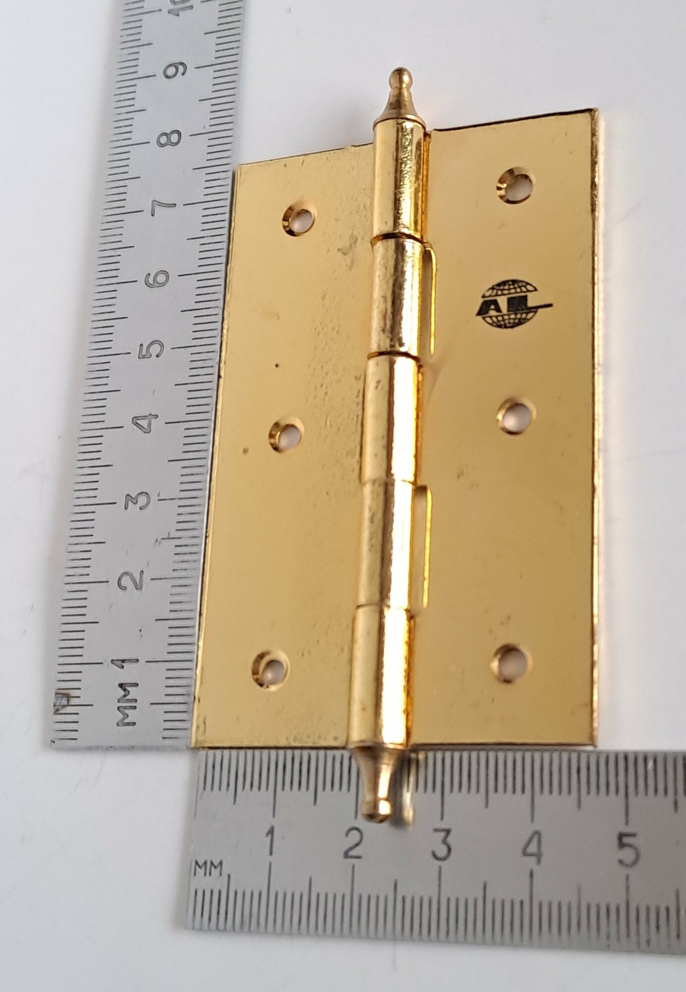 Петля ЛАТ 75 мм " золото" с/н. Для шкатулок. Поштучно.