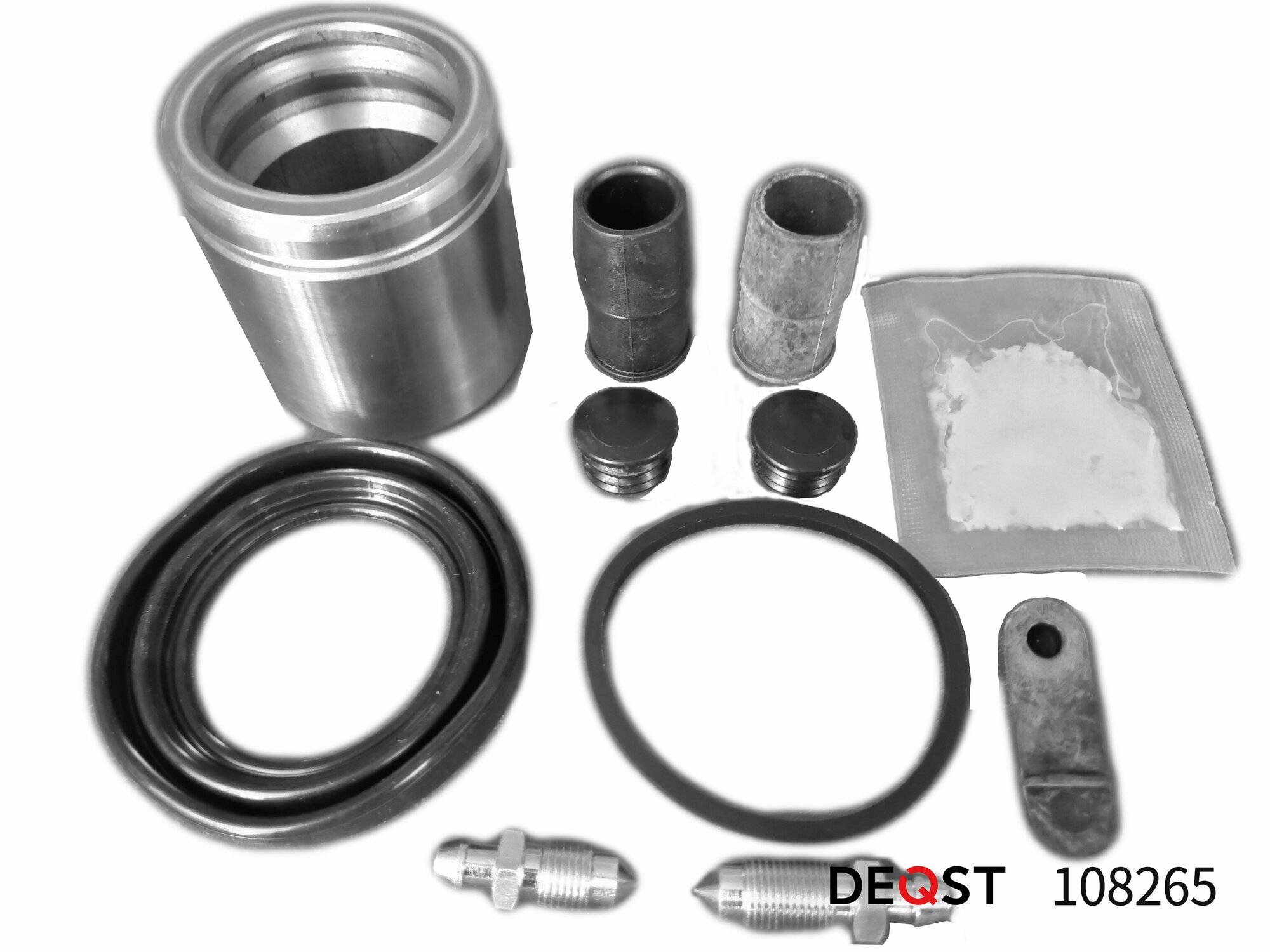 Ремкомплект суппорта Audi A3 96-; Skoda Fabia 99-, Octavia 96-, Rapid 12- переднего DEQST с поршнем