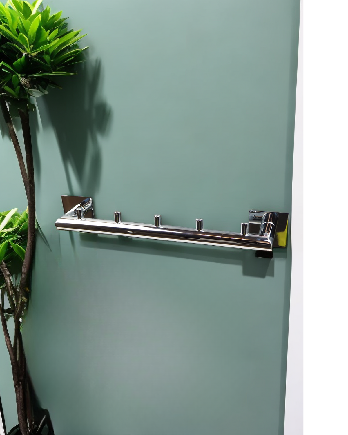 Крючки для ванной на планке металлические Sanartec