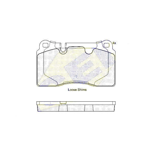 ICER 181789 (7L6698151E / 7L6698151G / 7L6698151J) 181789 колодки дисковые передние\ VW touareg, Land rover (Ленд ровер)