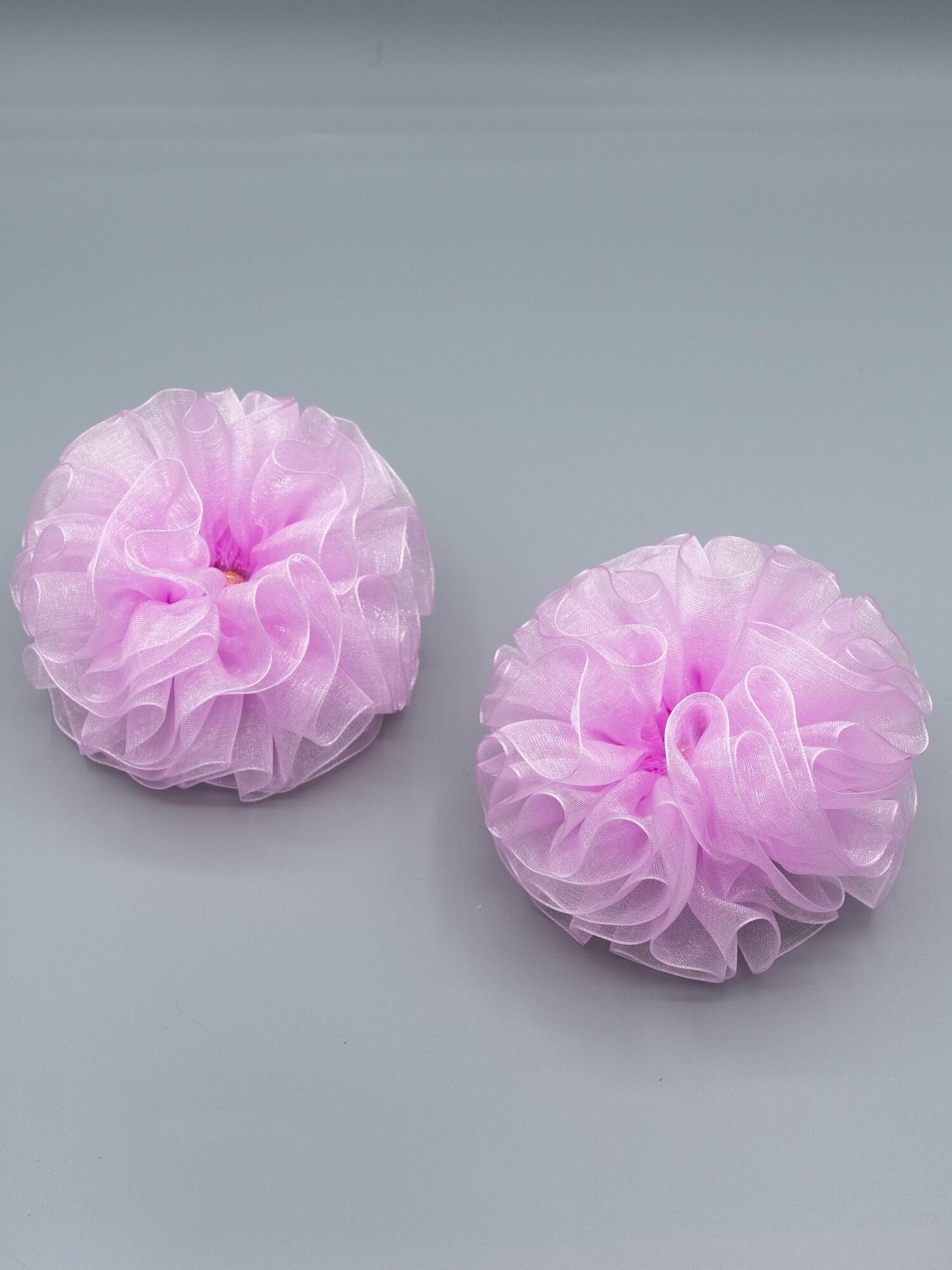 Сиреневый бант на резинке 2 шт