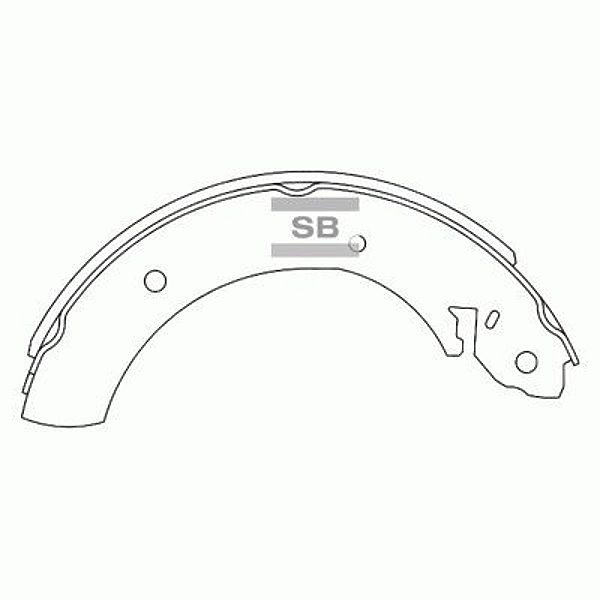 HI-Q SA072-GR (4825001000 / 4831405000 / 4833005000) колодки бараб. з.\ h100, ssangyong action 05, Musso (Муссо) 93, rexton 02