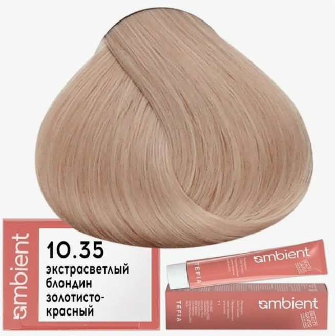 Крем-краска для волос AMBIENT 10.35 Tefia