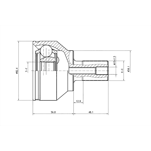 PATRON PCV1563 (1223725 / 1322204 / 1322219) шрус наружн к-кт ford: Focus (Фокус) II / c-max 04-