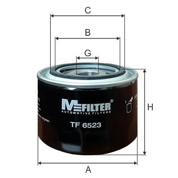 M FILTER TF6523 (2995811 / 500038751 / 504091563) фильтр масляный