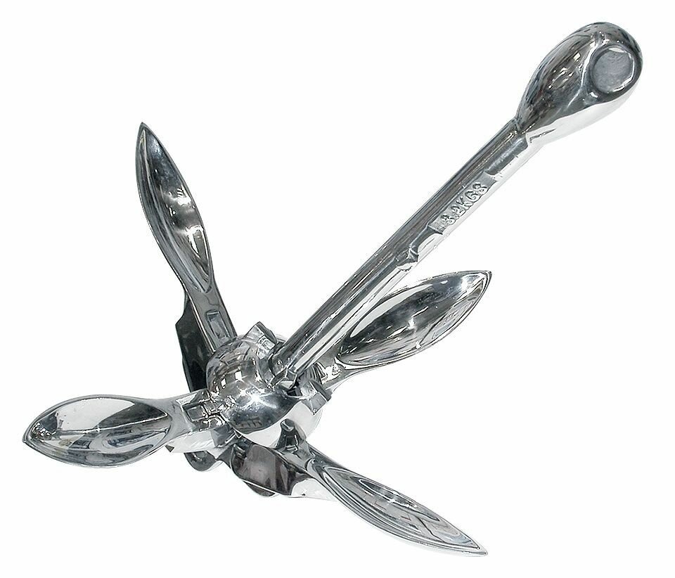 Якорь-кошка из нержавеющей стали, 1,5 кг (10246776)