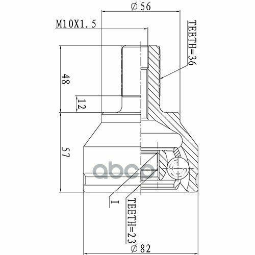 ШРУС наружный FORD C-MAX, FOCUS II, VOLVO C30, S40 II, V50 шт Zikmar арт. Z88497R