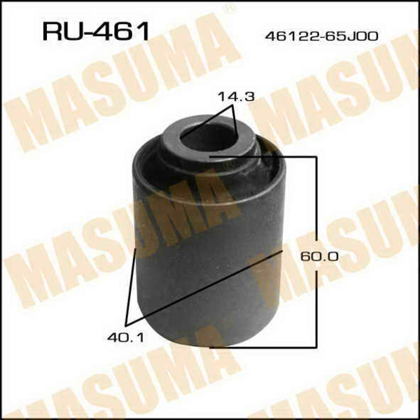 MASUMA RU-461 (4612265J00) сайлентблок зад. цапфы Suzuki (Сузуки) grand vitara, eScudo (Скудо) jb416, jb420, jb627 06-1