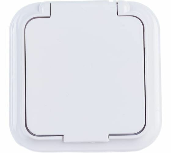 Bylectrica пралеска аква роз. ОУ 1-мест. 16А земля. крышка белый, IP54