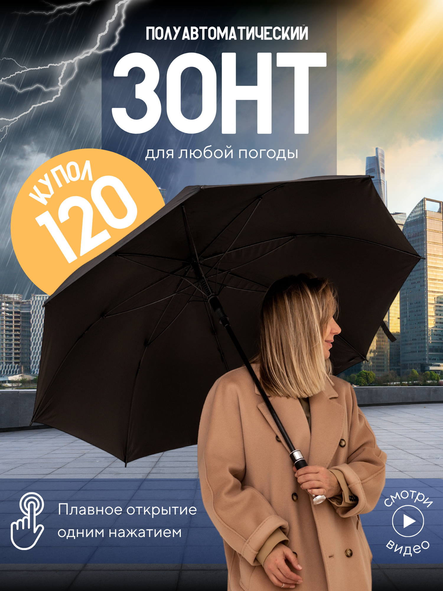Зонт-трость