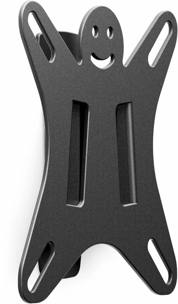 Кронштейн настенный для TV/монитора HOLDER LCDS-5001, 10"-32", VESA 75x75мм-100x100мм, до 25 кг (LCDS-5001 METALLIC)