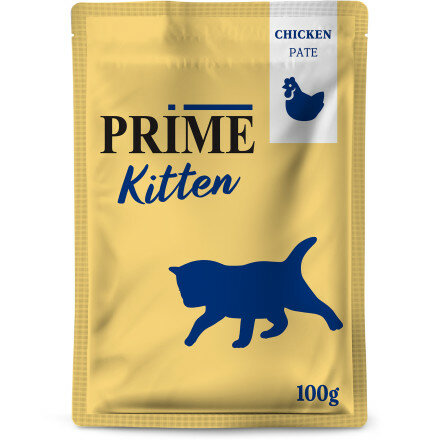 PRIME пауч 100г Паштет из курицы, для котят