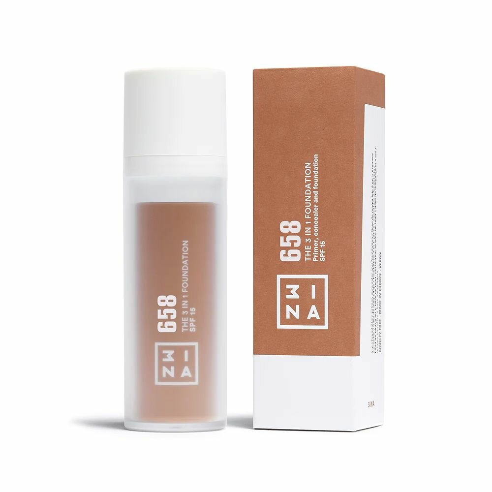 3INA Тональный крем для лица The 3 in 1 Foundation SPF15 (658)