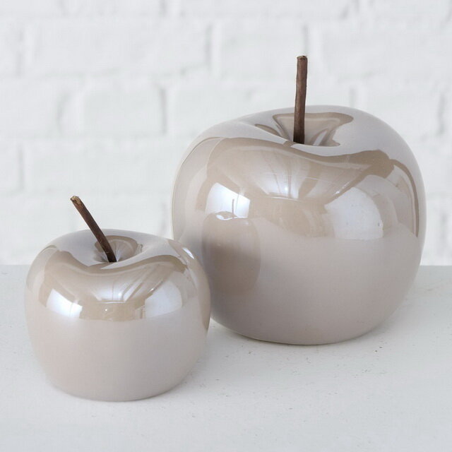Набор декоративных статуэток Яблоки Миртлаун 6-9 см, 2 шт, Boltze, 2010480
