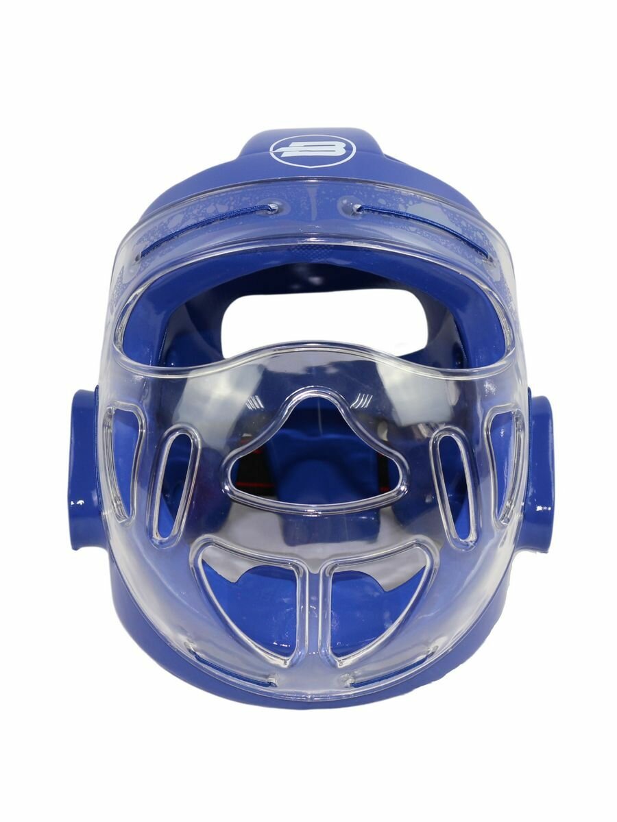Шлем Тхэквондо С Маской Синий (S / 52-54)