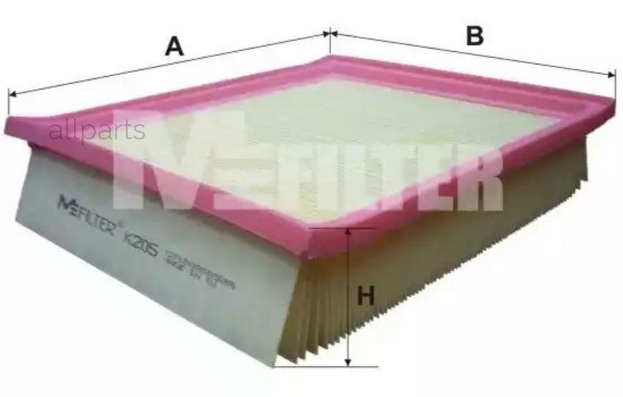 M-FILTER K205 фильтр воздушный!\ VW Golf/Vento/VR6 1.4-2.8/1.9D 91-02