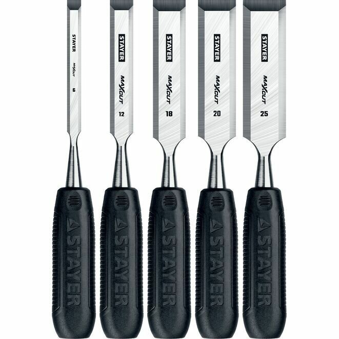 Набор стамесок STAYER 6/12/16/20/25 мм, 5 шт. Master