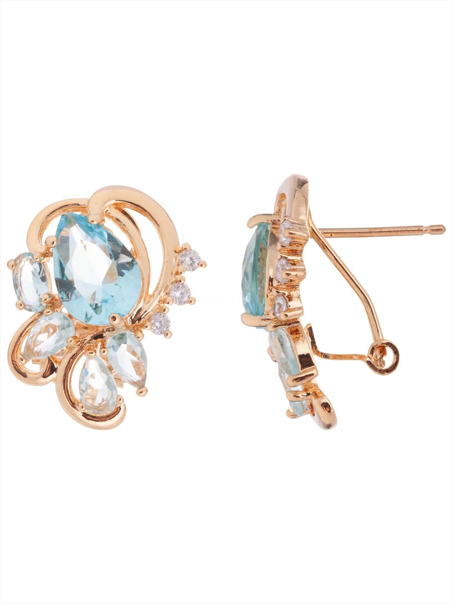 Серьги Lotus Jewelry, фианит
