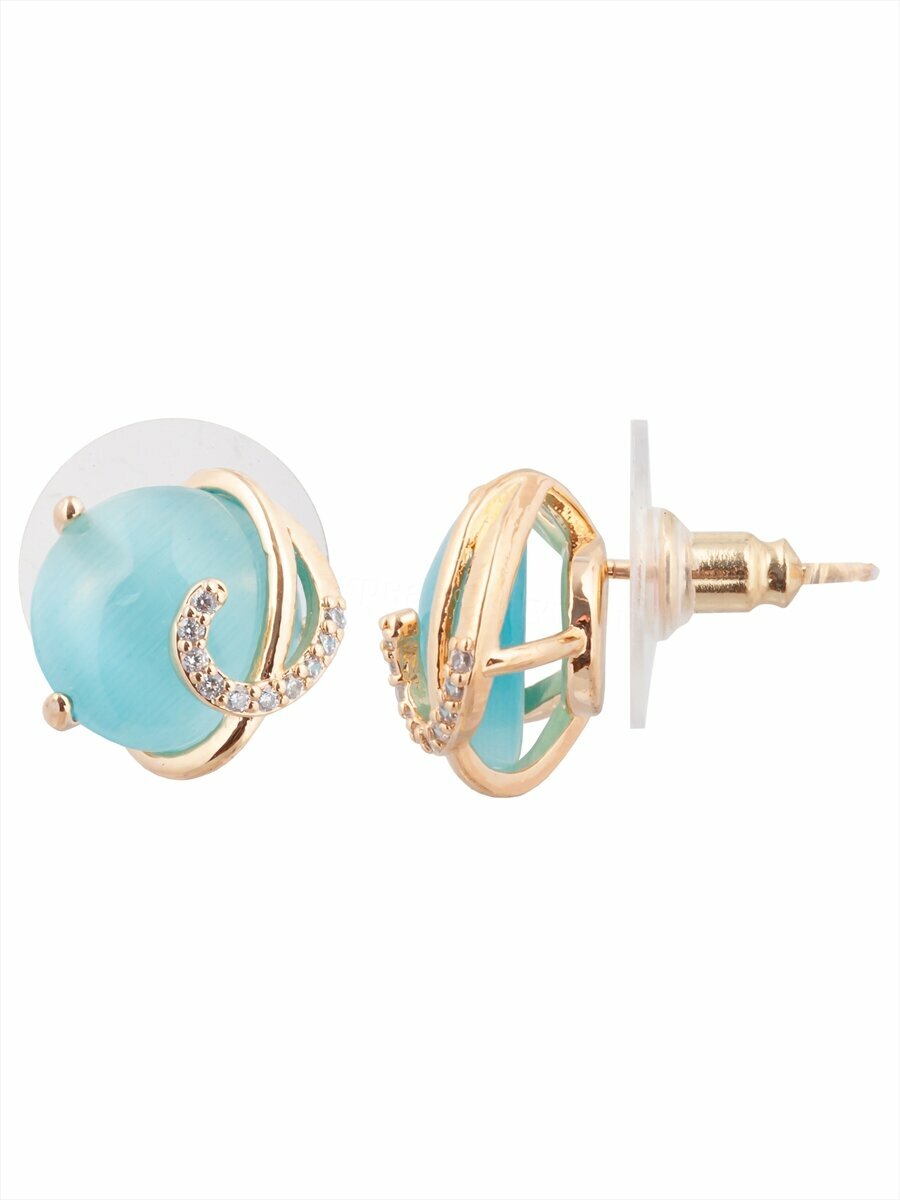 Серьги, кошачий глаз