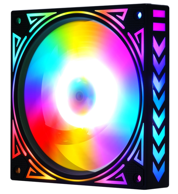 Вентилятор TESLA RGB 120-GD 120 мм 3-pin+4-pin Molex, 1шт (TSL-120-GD)