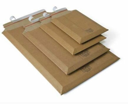 100 шт. Конверт из картона крафт А5 (175х250 мм). Конверты картонные плотность 400 г/м2